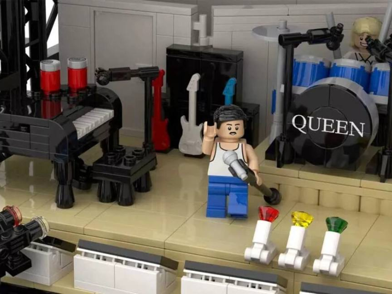 Así luciría el Live Aid de Queen si estuviera hecho de Lego