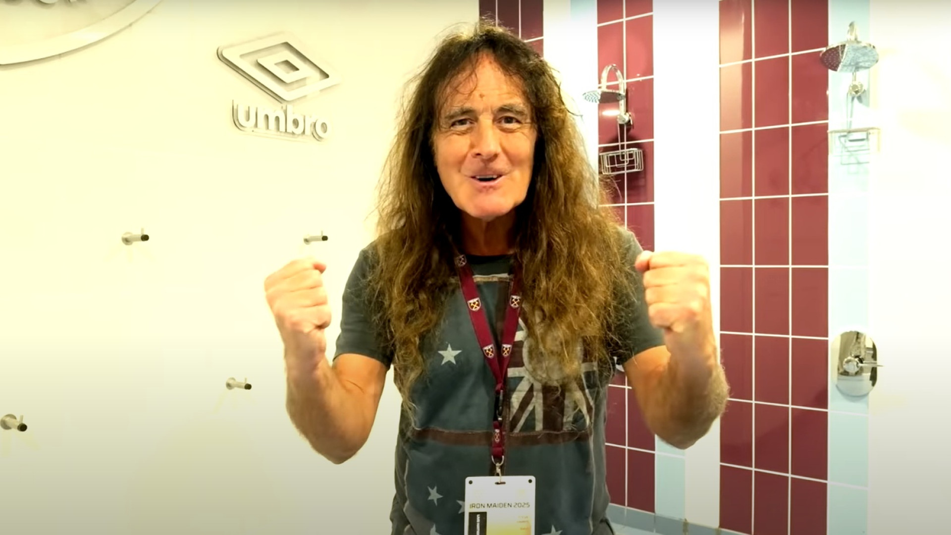 Así estaba Steve Harris (Iron Maiden) después de uno de los conciertos ...